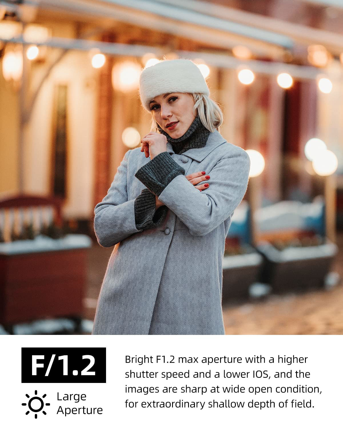 GetUSCart- VILTROX AF 75mm f/1.2 f1.2 XF Fuji X-Mount Lens, APS-C Prime Lens Large Aperture for ...