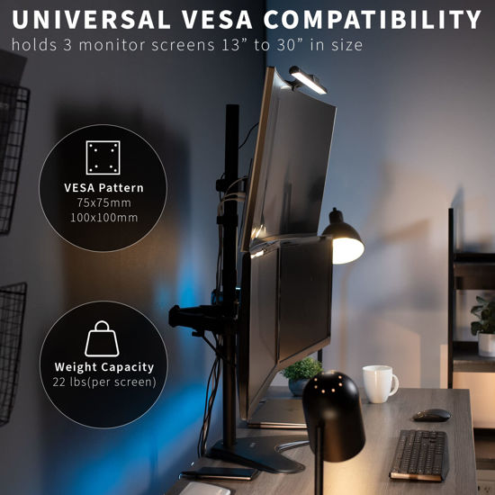 GetUSCart- VIVO Triple LCD LED Computer Monitor Desk Stand, Free ...