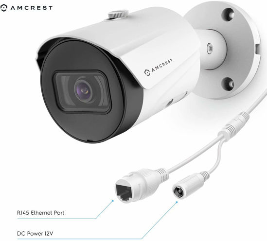 GetUSCart- Amcrest UltraHD 5MP Outdoor POE Camera 2592 x 1944p Bullet IP Security Camera ...
