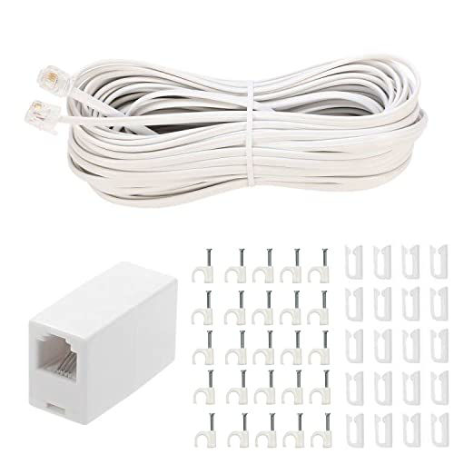 GetUSCart- Seefeful 50 Feet Long Telephone Extension Cord Phone Cable ...
