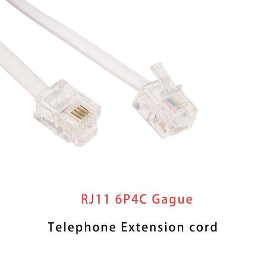 GetUSCart- Seefeful 50 Feet Long Telephone Extension Cord Phone Cable ...