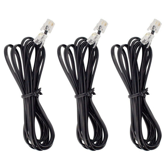 GetUSCart- AIMIJIA Phone Cord, 6P4C Black Phone Telephone Extension ...