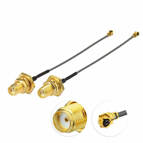 GetUSCart- Superbat 3" U.fl/IPEX Cable Mini PCI to SMA Female Low Loss ...