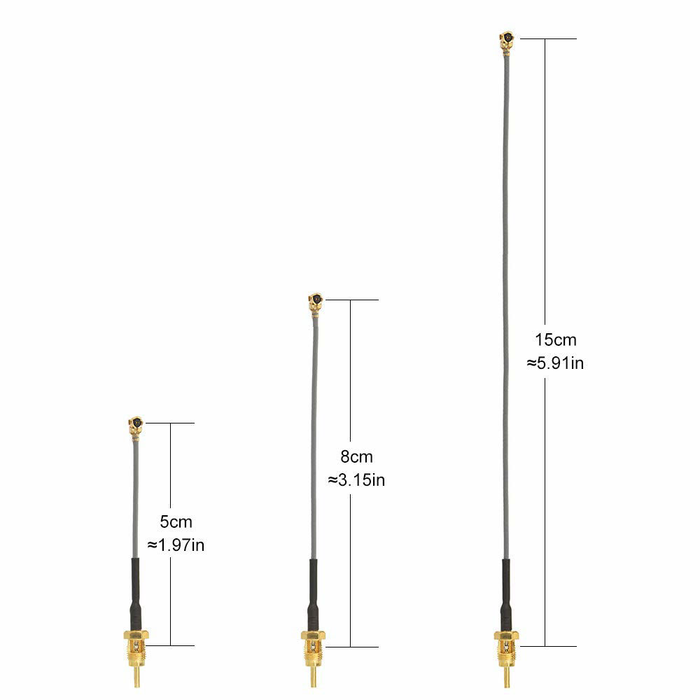 GetUSCart- Superbat 3" U.fl/IPEX Cable Mini PCI to SMA Female Low Loss Coaxial Cable for ...
