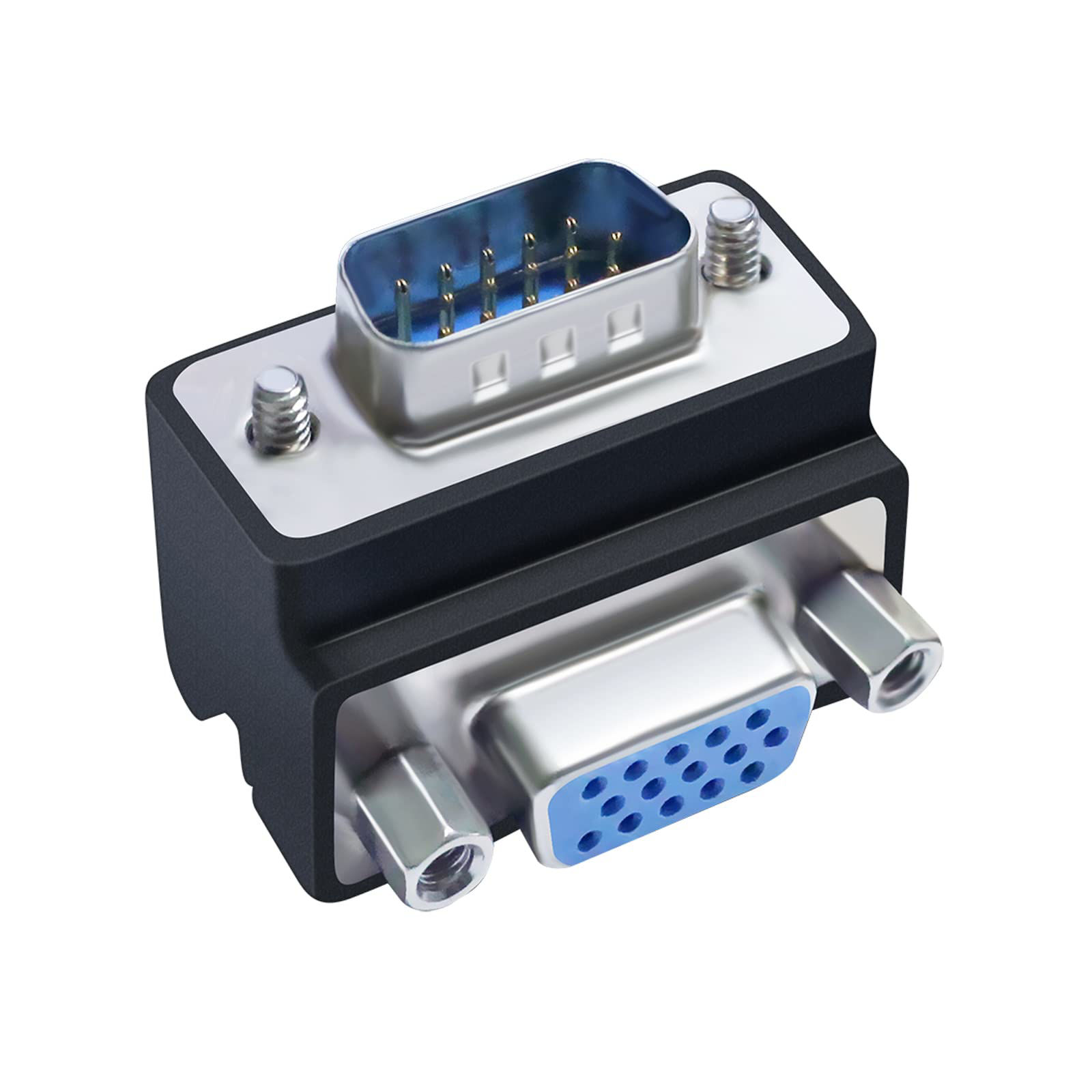 GetUSCart- DTech 90 Degree VGA Right Angle Adapter 15 Pin Male to ...