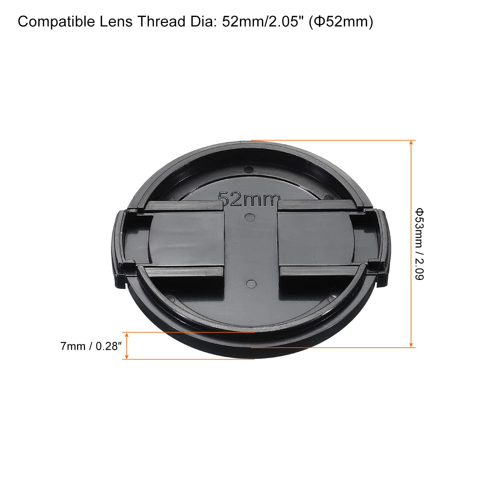GetUSCart- PATIKIL Camera Lens Cap, 2 Pack Sides Pinch Front Lens Cover ...