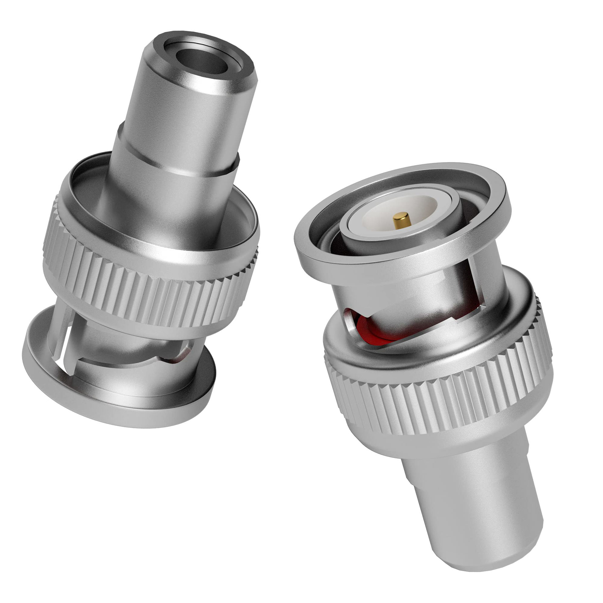 GetUSCart- BNC to RCA Adapter (6 Pack) BNC Male to RCA Female Connector Coaxial Coax RG6 Adapter ...