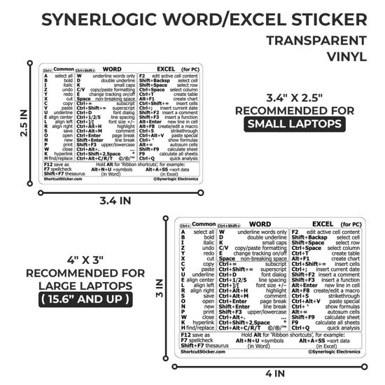 GetUSCart- SYNERLOGIC Windows + Word/Excel (for Windows) Quick Reference Guide Keyboard Shortcut ...