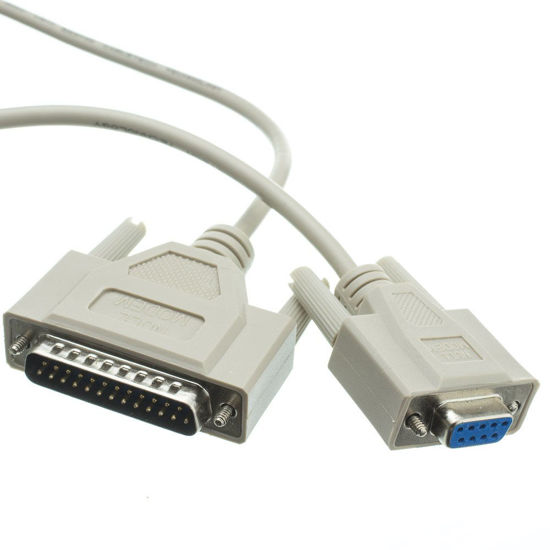 GetUSCart- Null Modem Cable, DB9 Female to DB25 Male Serial Cable, UL ...