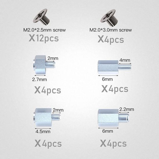 GetUSCart- M.2 Standoff and Screw Kit - M2 SSD Hard Drive Mounting ...