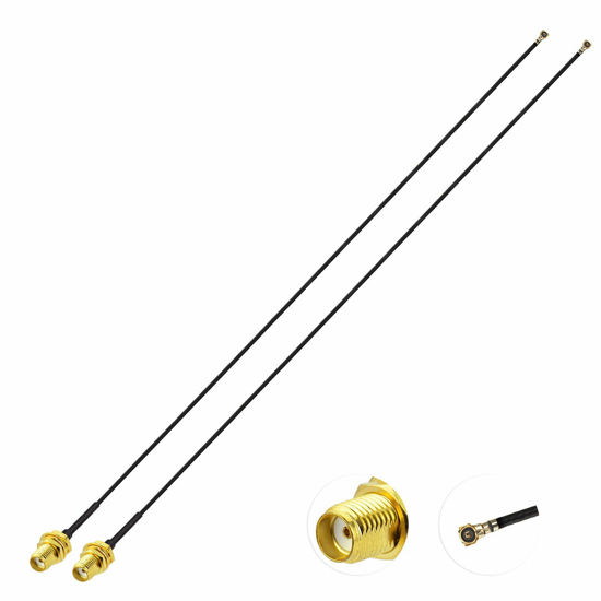 GetUSCart- Superbat U.fl/IPEX MHF4 Cable Mini PCI to SMA Bulkhead ...