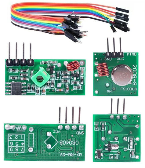 Getuscart Wwzmdib 2pcs 433m Transmitter Receiver Kit For Remote Control Raspberry Pi Arduino 5195