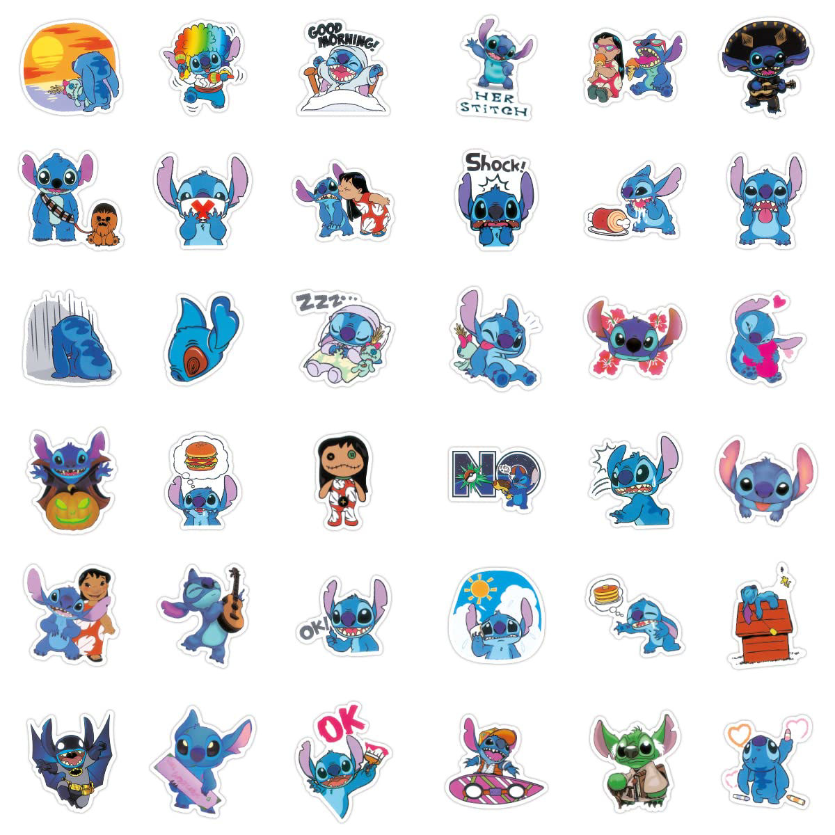 GetUSCart- 100 PCS Stitch Stickers,Stickers for Water Bottles,Gifts ...