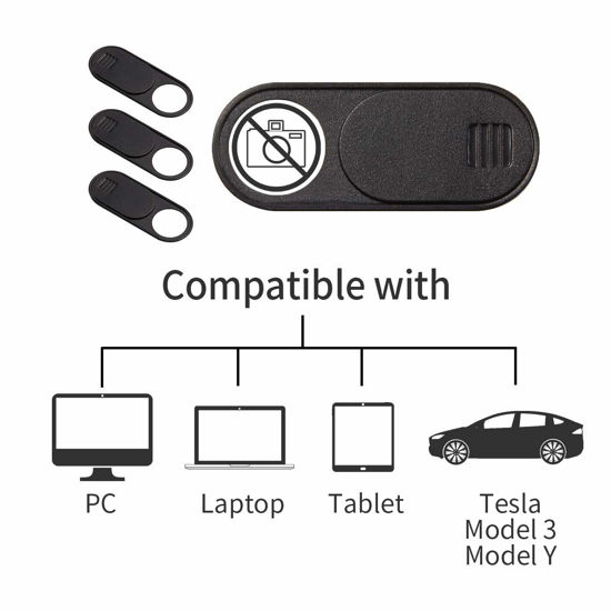 GetUSCart- Vliigts Ultra-Thin Camera Cover Slide for Tesla Model 3 / Y ...