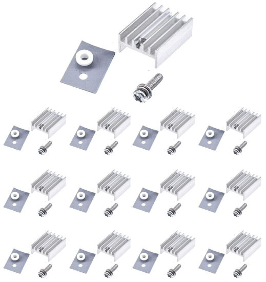 GetUSCart- Easycargo 12 Packs TO-220 Heatsink + Insulator/Mounting Kits ...