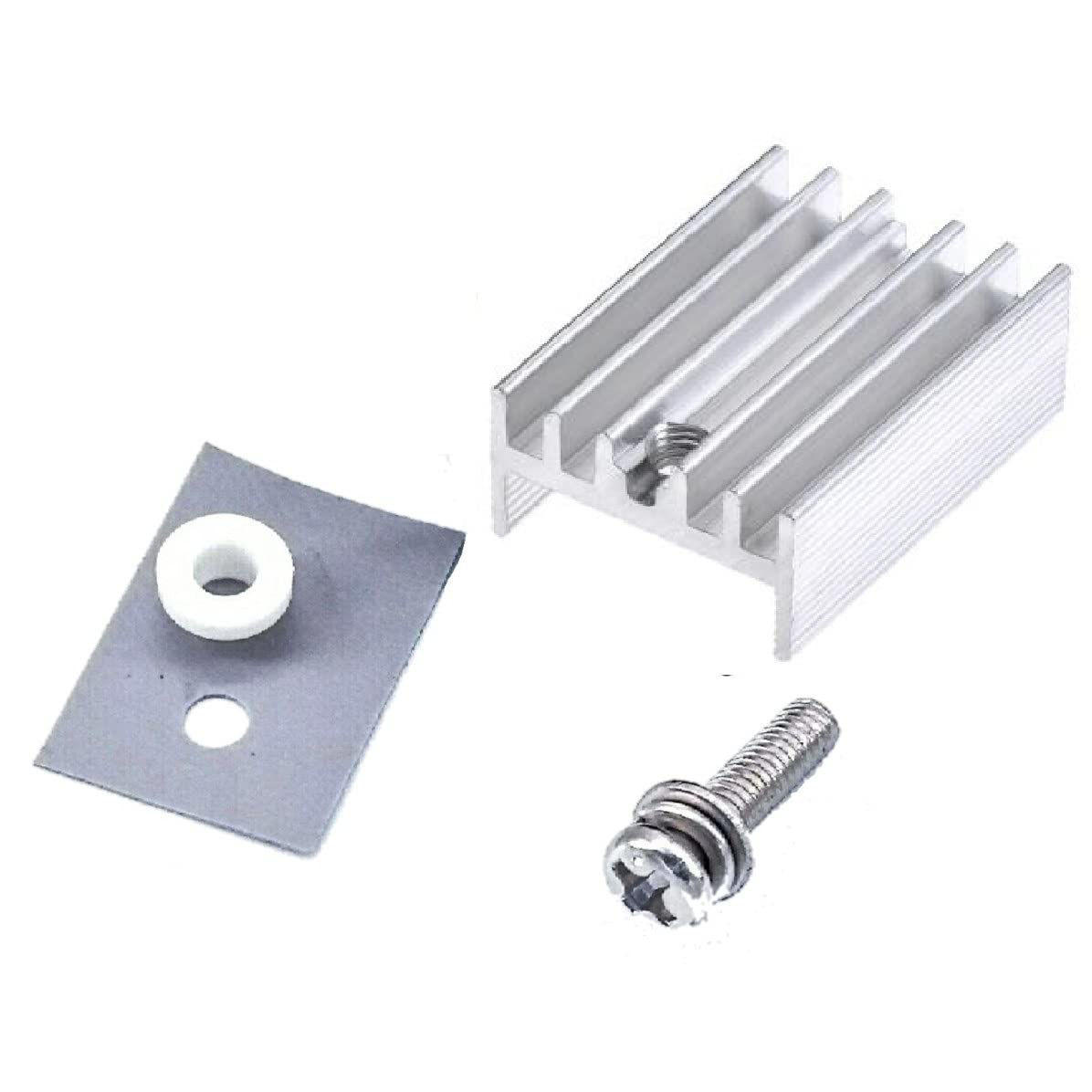 GetUSCart- Easycargo 12 Packs TO-220 Heatsink + Insulator/Mounting Kits ...