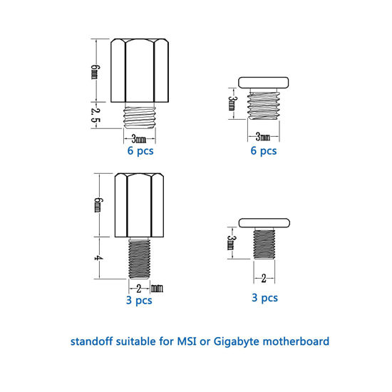 GetUSCart- M.2 Screw Standoff,HFEIX SSD Mounting Kit with Screwdriver ...
