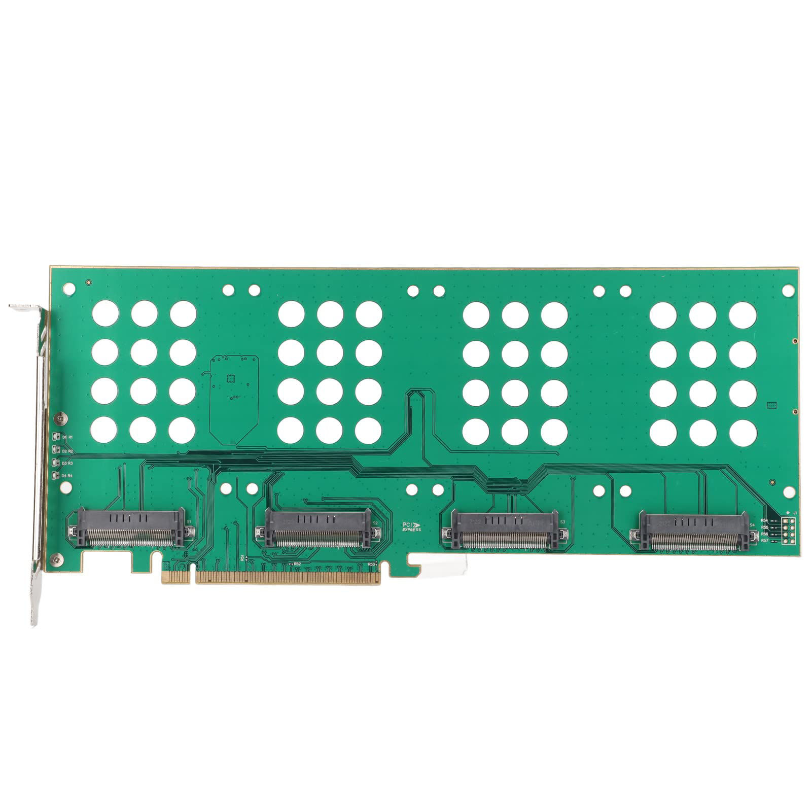 GetUSCart- U.2 PCIe Adapter, U.2 to PCIe Card NVMe PCIe Card NVMe PCIe Adapter W/ Mini Dual U.2 ...