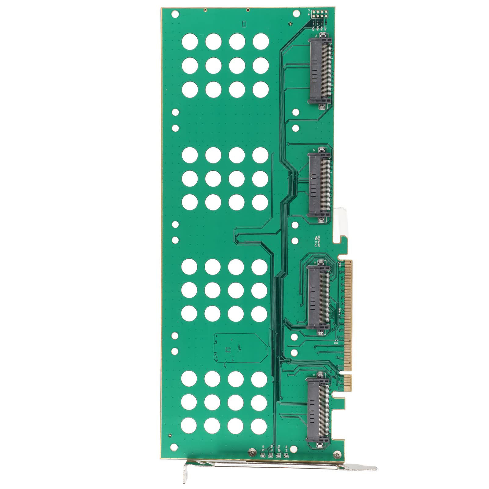 GetUSCart- U.2 PCIe Adapter, U.2 to PCIe Card NVMe PCIe Card NVMe PCIe Adapter W/ Mini Dual U.2 ...