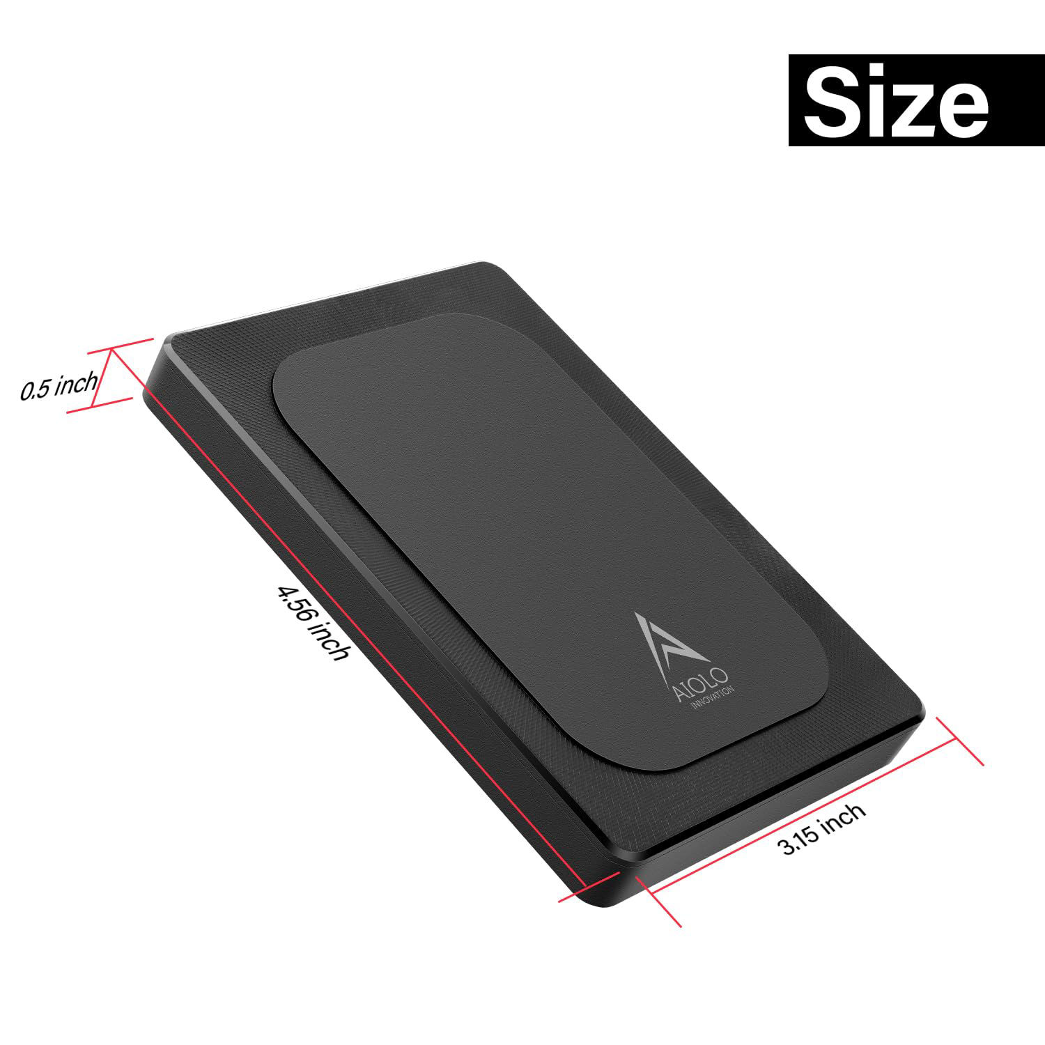 GetUSCart- Aiolo Innovation 2TB Ultra Slim Portable External Hard Drive HDD-USB 3.0 for PC, Mac ...