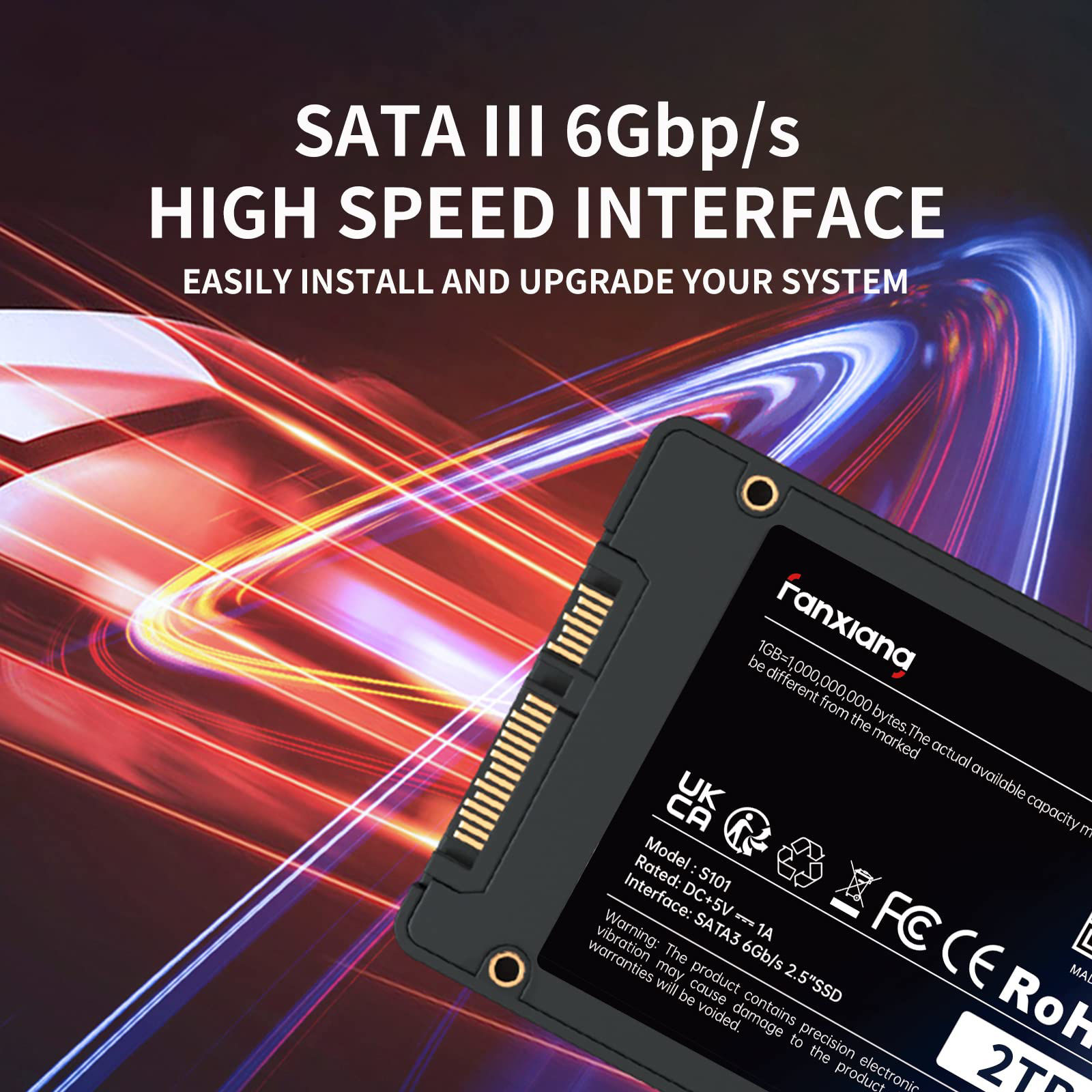 GetUSCart- fanxiang SSD 2TB Internal Solid State Drive SATA III 6Gb/s 2 ...