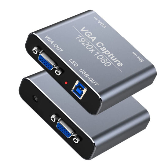 GetUSCart- VGA Capture Card, VGA to USB Capture Device with VGA Loopout ...