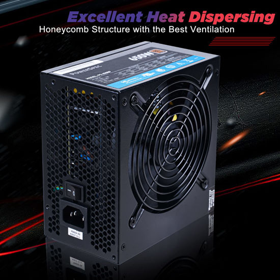 GetUSCart- PowerSpec 650W Power Supply 80 Plus Bronze Certified Fixed ...