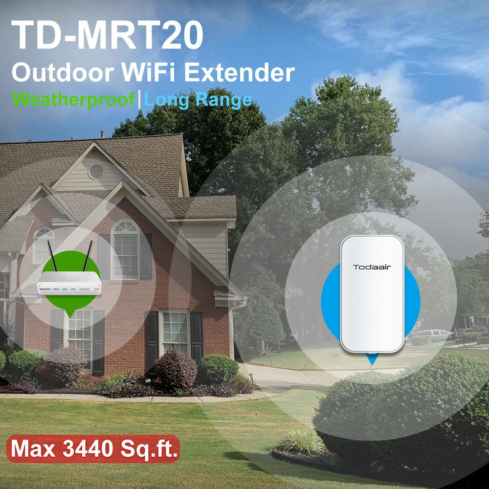 GetUSCart- TODAAIR Outdoor WiFi Extender，WiFi Booster and Signal ...