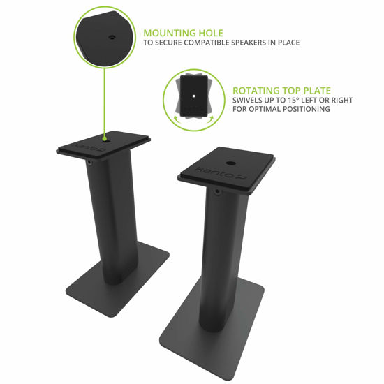 GetUSCart- Kanto SP9 Desktop Speaker Stands for Small/Medium Bookshelf ...