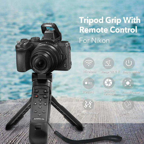 GetUSCart- Wireless Shooting Grip and Tripod Camera Remote Control Shutter Release for Nikon ...