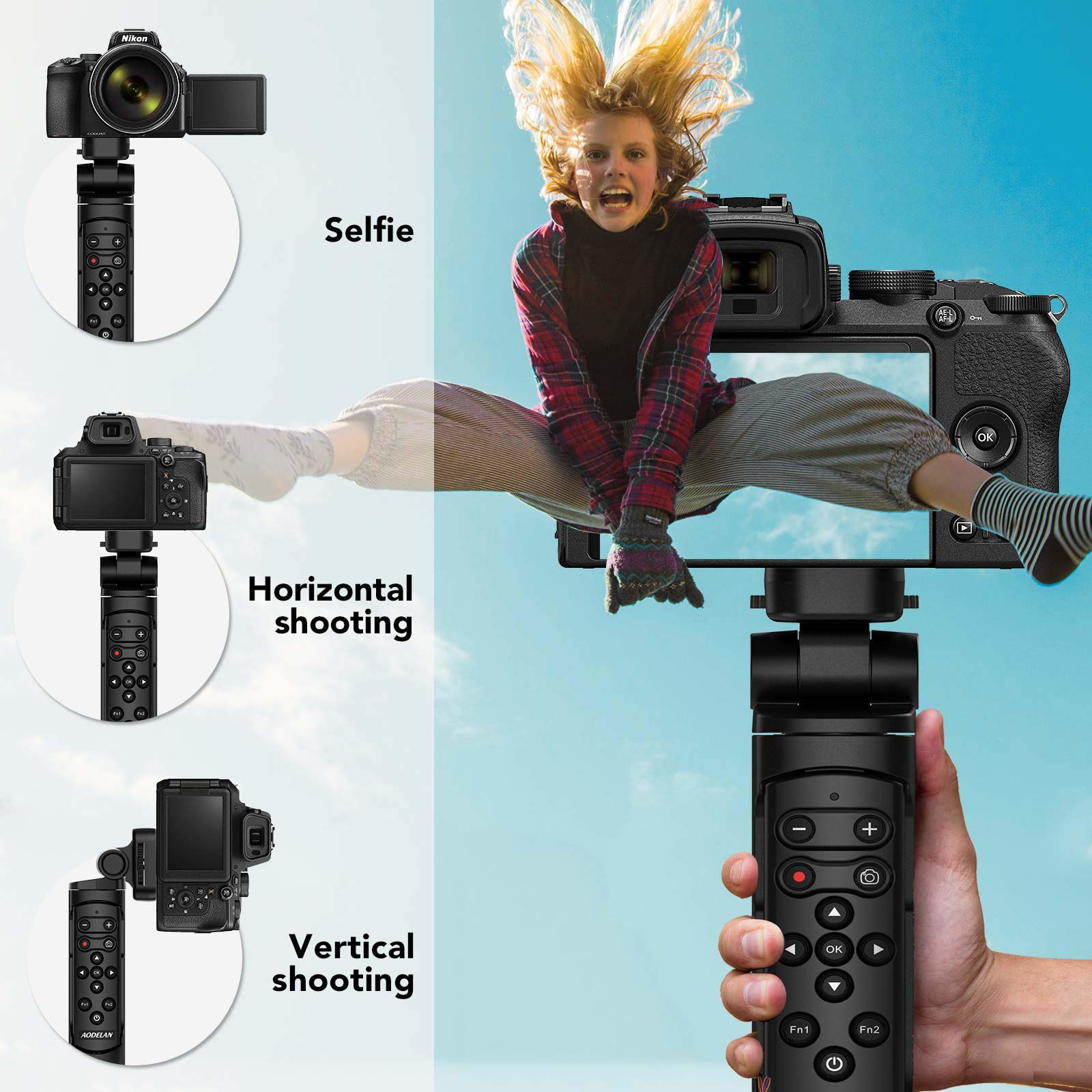 GetUSCart- Wireless Shooting Grip and Tripod Camera Remote Control ...