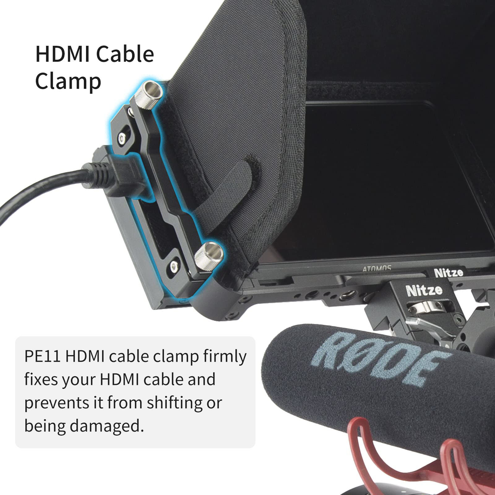 GetUSCart- Nitze Ninja V Cage for Atomos Ninja V/Ninja V Plus/Shinobi ...