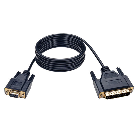 GetUSCart- Tripp Lite Null Modem Serial RS232 Cable (DB9 to DB25 F/M) 6 ...
