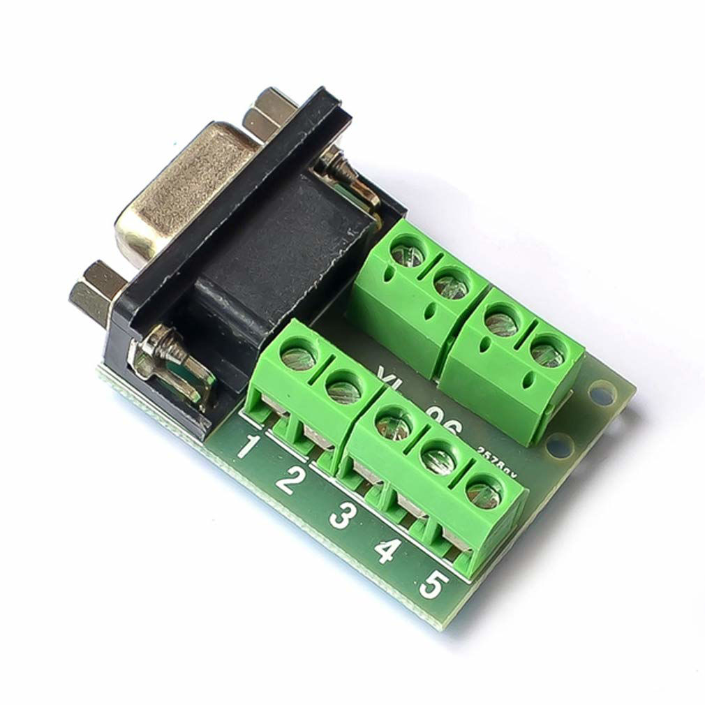 GetUSCart- HiLetgo 2pcs DB9 Female Adapter RS232 to Terminal RS232 Serial to Terminal DB9 ...