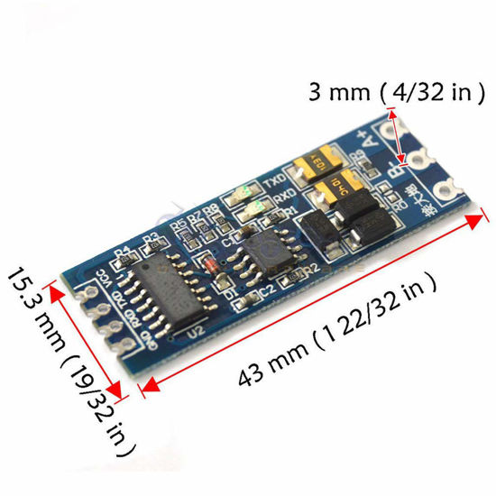 GetUSCart- HiLetgo 5pcs TTL to RS485 485 to Serial UART Level Reciprocal Hardware Automatic Flow ...