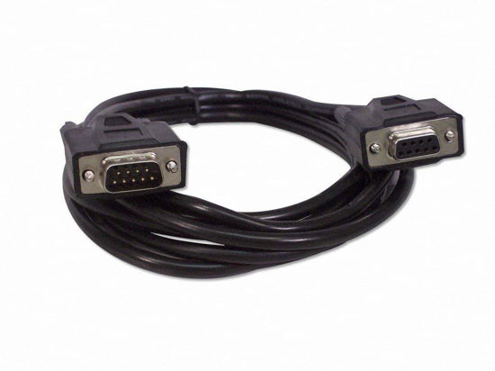 GetUSCart- YCS basics Black 6 Foot DB9 9 Pin Serial / RS232 Male/Female Extension Cable