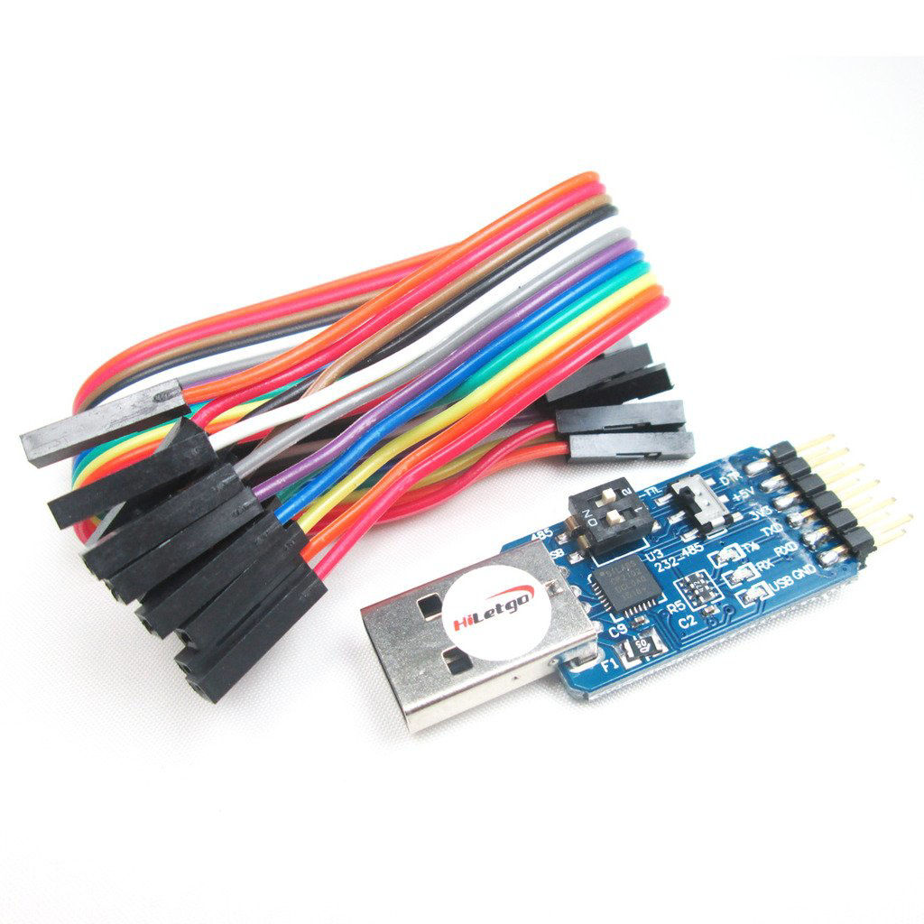 GetUSCart- HiLetgo CP2102 USB to TTL UART 232 485 Port Mutual Convert Adapter USB Serial Port ...