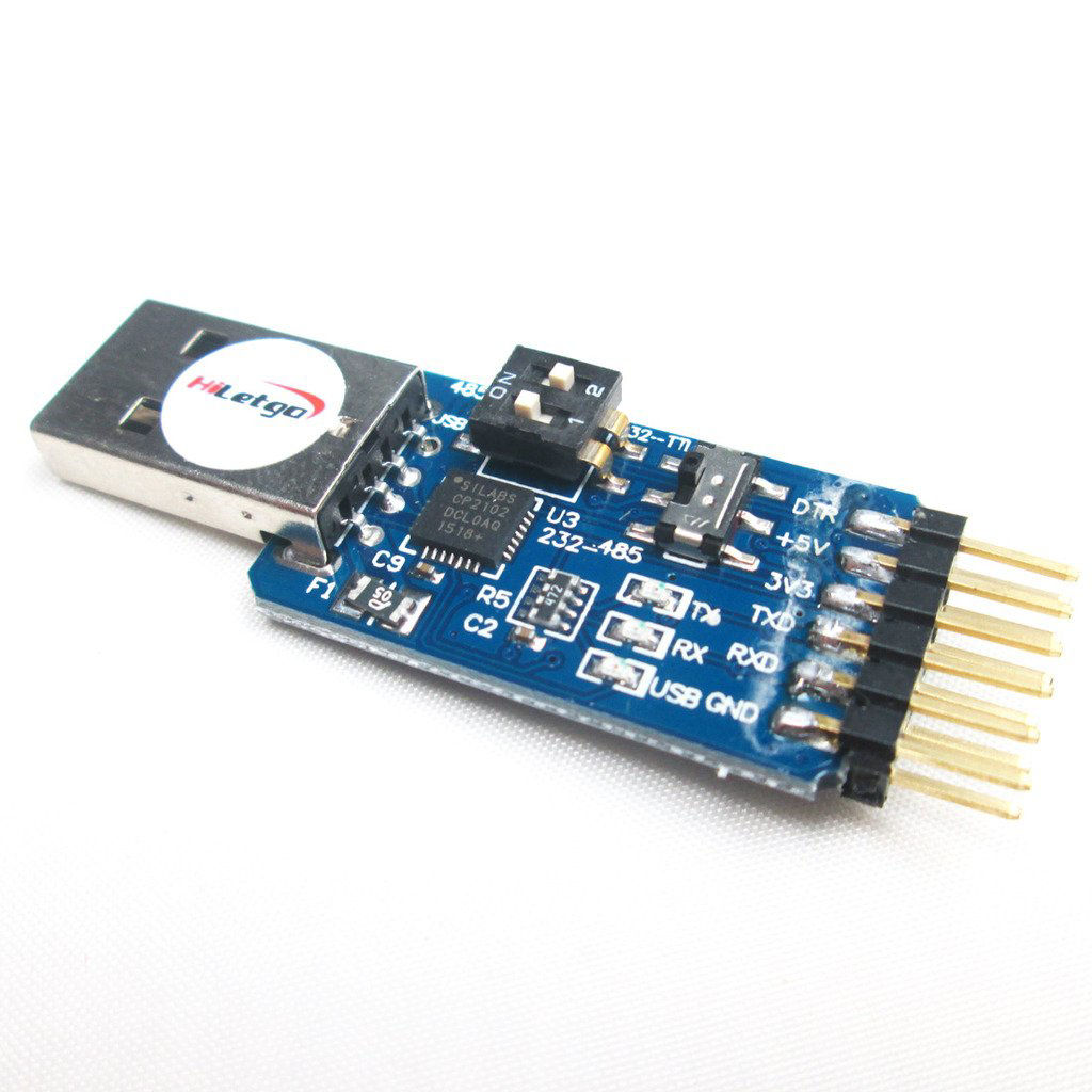 GetUSCart- HiLetgo CP2102 USB to TTL UART 232 485 Port Mutual Convert Adapter USB Serial Port ...