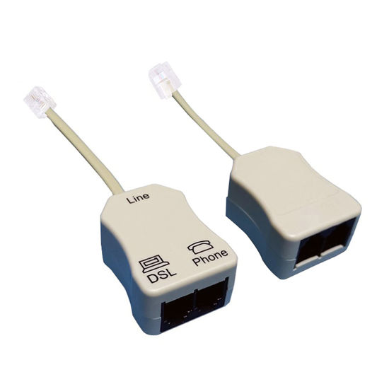 GetUSCart- in-line DSL Splitter Filter for Removing Noise and Other ...