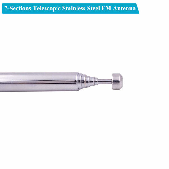 GetUSCart- Fancasee FM Antenna Telescopic 75 Ohm Screw F Type Male Plug ...