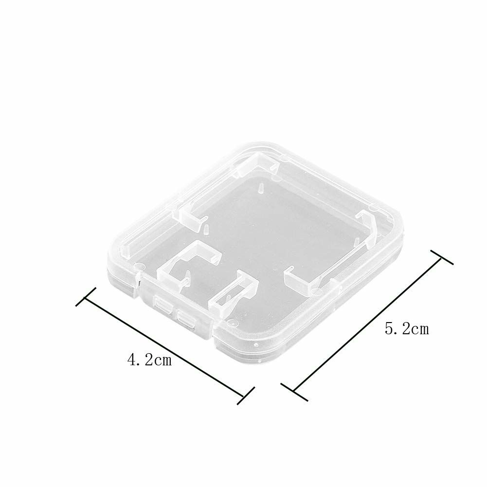GetUSCart- 20 Pieces Clear Plastic Memory Card Case Memory Card Case ...