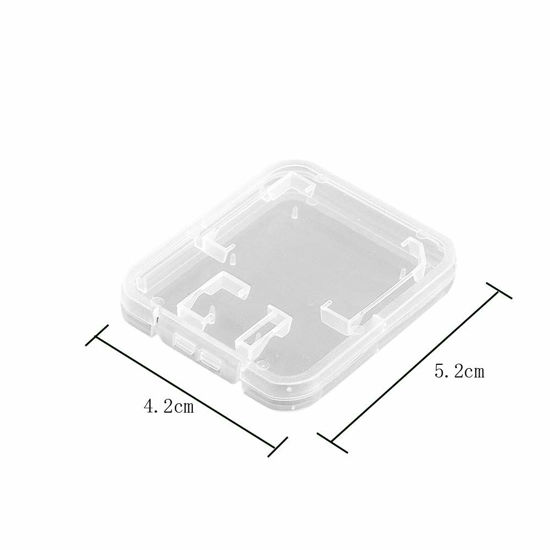 GetUSCart- 20 Pieces Clear Plastic Memory Card Case Memory Card Case ...