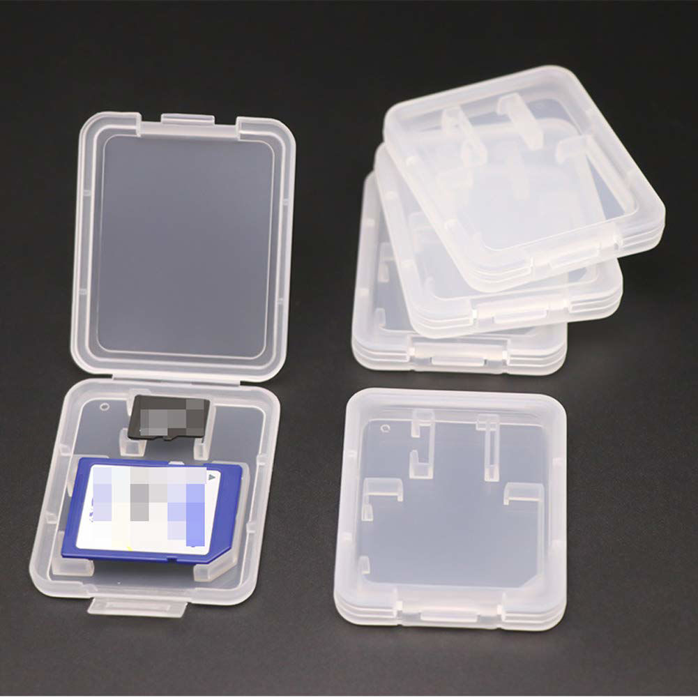 GetUSCart- 20 Pieces Clear Plastic Memory Card Case Memory Card Case ...