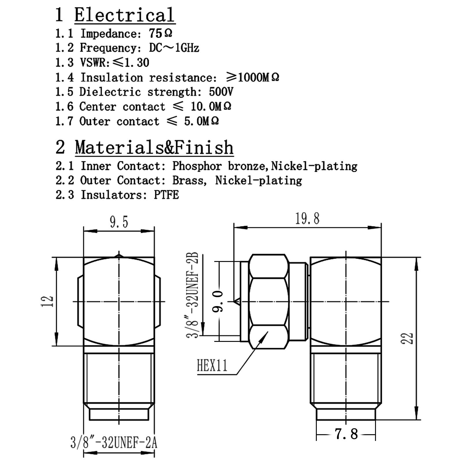 GetUSCart- onelinkmore RG6 Coax Cable Extender Connector Upgraded F ...