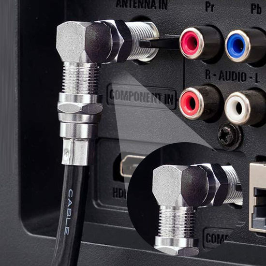 GetUSCart- onelinkmore RG6 Coax Cable Extender Connector Upgraded F ...