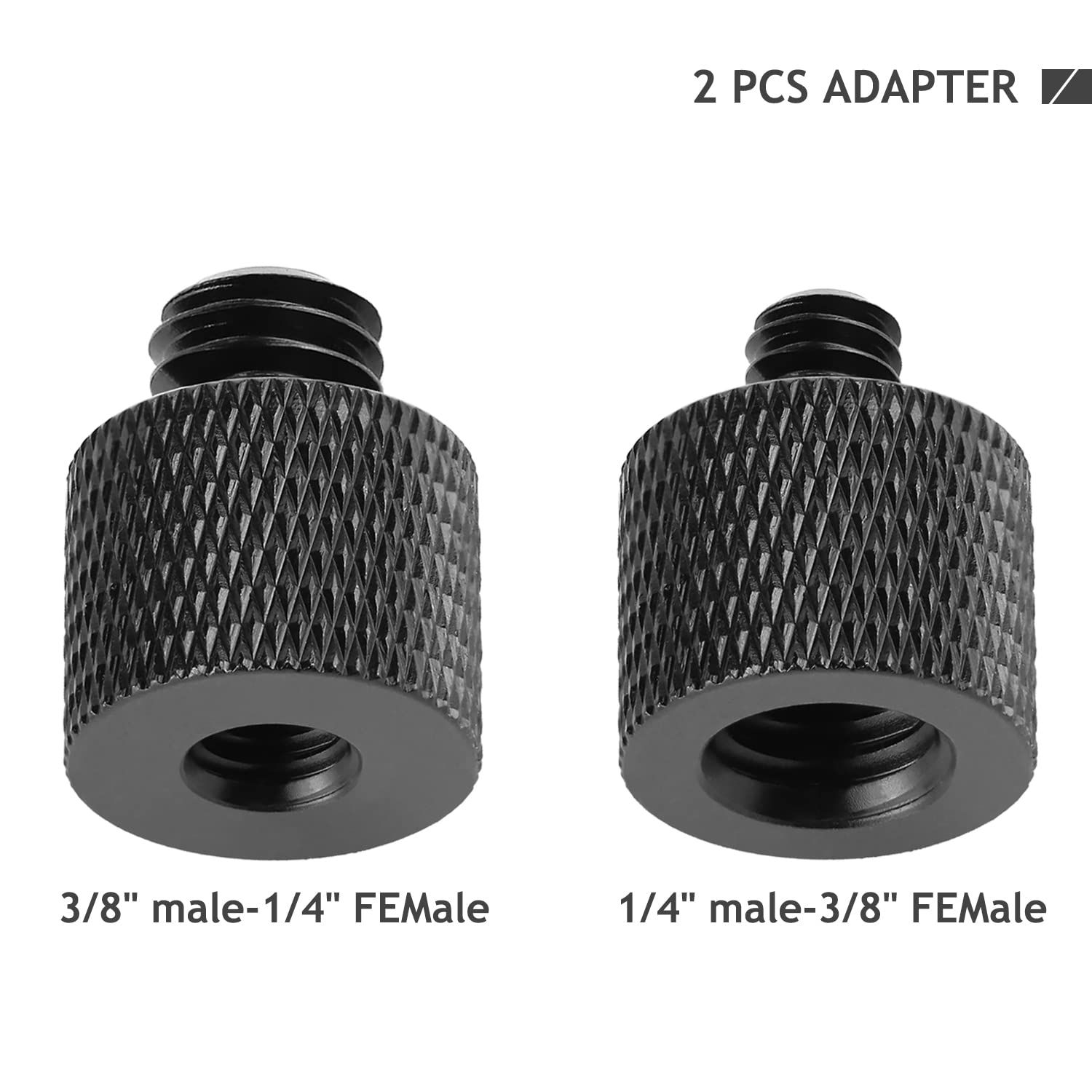GetUSCart- Camera Screw Adapter Thread 1/4" Male to 3/8" Female and 3/8 ...