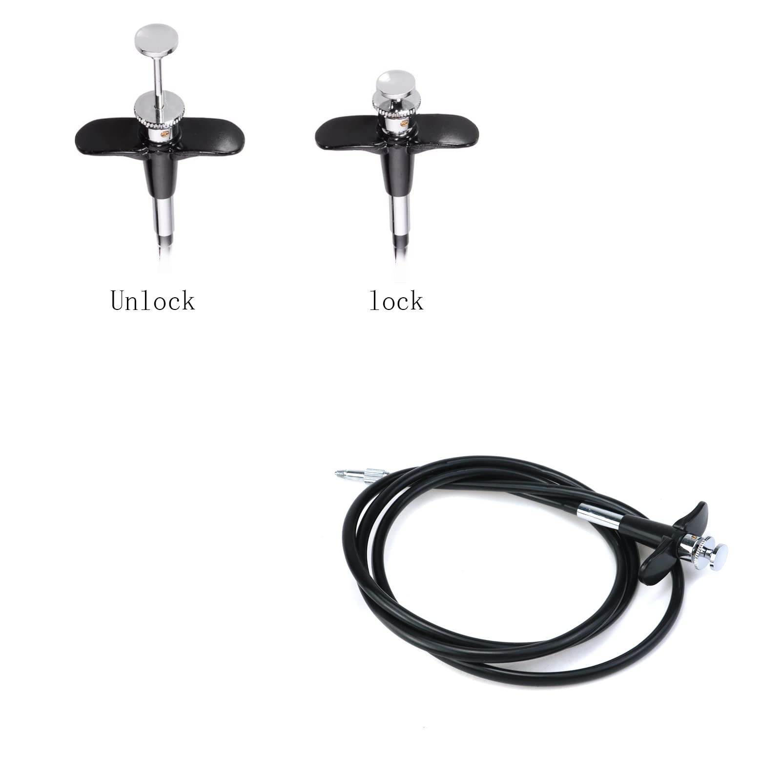 GetUSCart- Pastlla 39.4"(100cm) Threaded Release Cable Vibration-Free Black Shutter Release ...