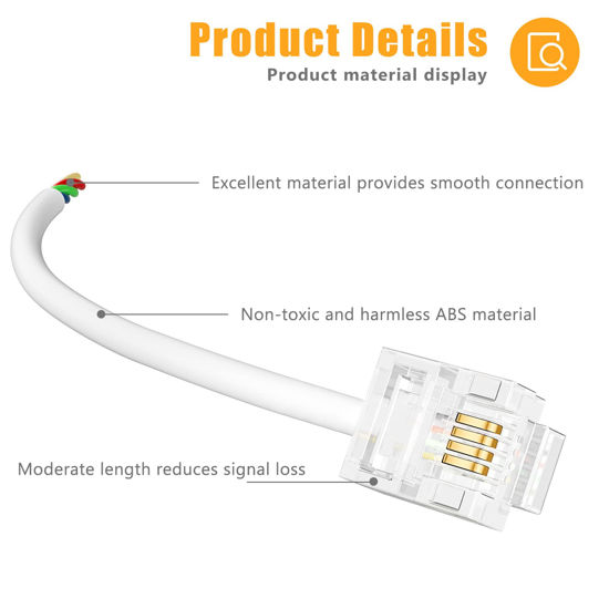 GetUSCart- Uvital Phone Jack Splitter, Phone Line Splitter for Landline ...