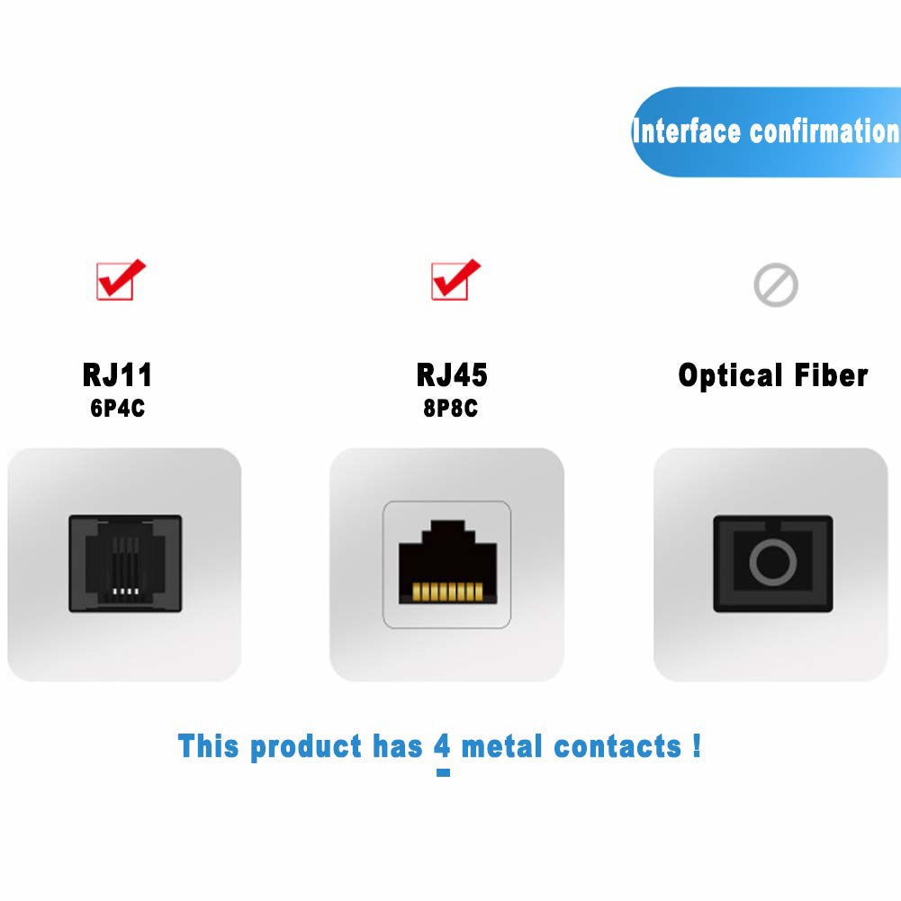 GetUSCart- RJ45 to RJ11 Cable, 2-Pack 6 Feet Phone Jack to Ethernet ...