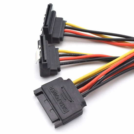 GetUSCart- SDTC Tech 15 Pin SATA Power Splitter Adapter Cable Male to ...